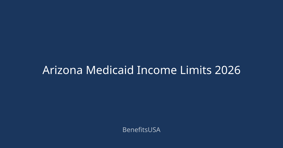 Arizona Medicaid Income Limits 2026 | BenefitsUSA Blog