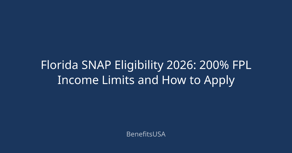 Florida SNAP Eligibility 2026: 200% FPL Income Limits and How to Apply ...