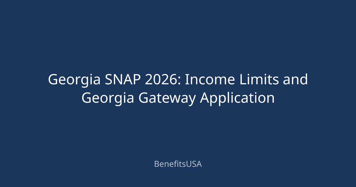 Georgia SNAP 2026: Income Limits and Georgia Gateway Application ...