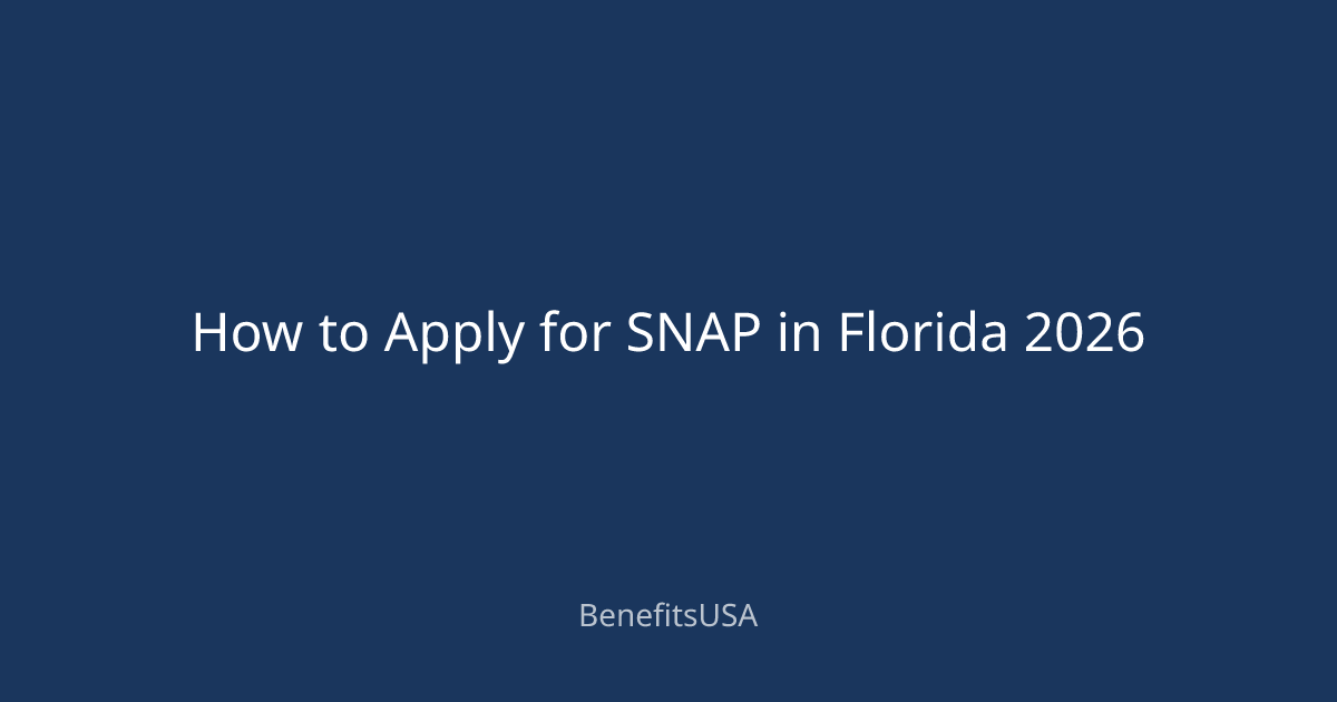 How to Apply for SNAP in Florida 2026 | BenefitsUSA Blog