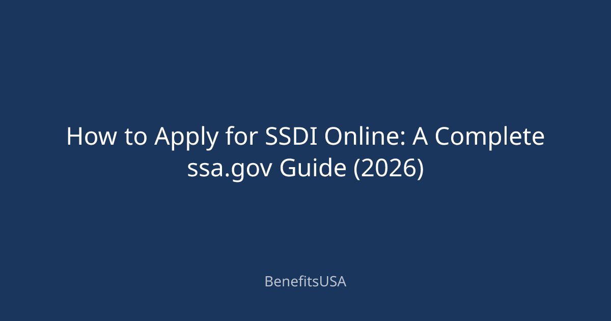 How to Apply for SSDI Online: A Complete ssa.gov Guide (2026 ...