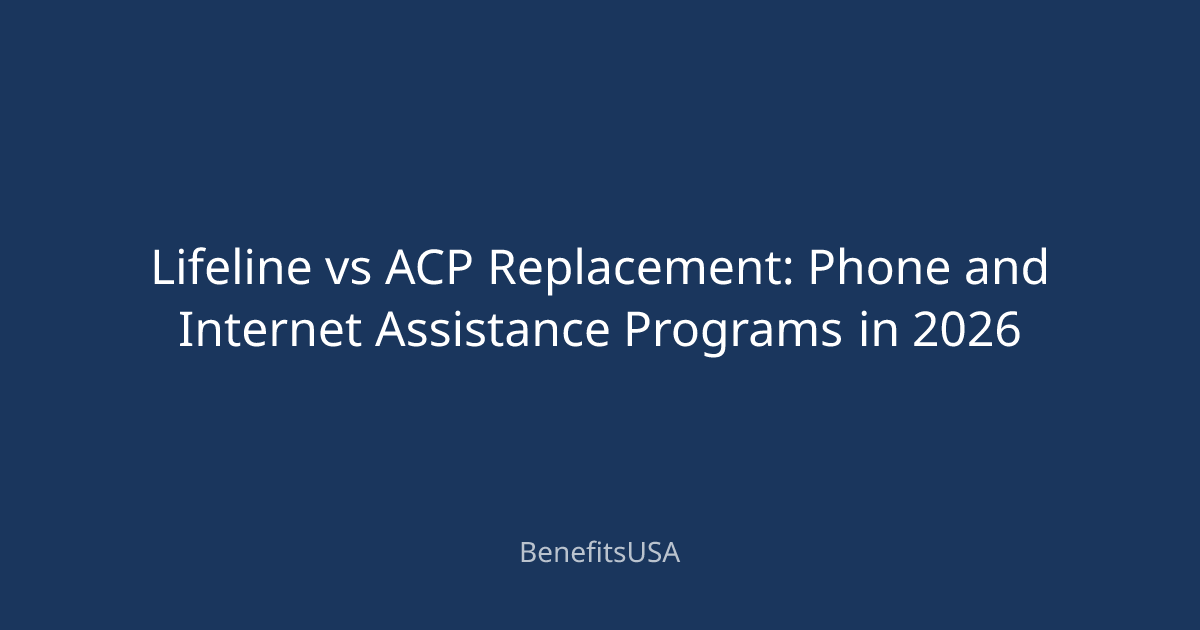Lifeline vs ACP Replacement: Phone and Internet Assistance Programs in ...