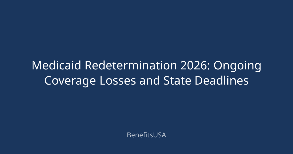 Medicaid Redetermination 2026: Ongoing Coverage Losses and State ...