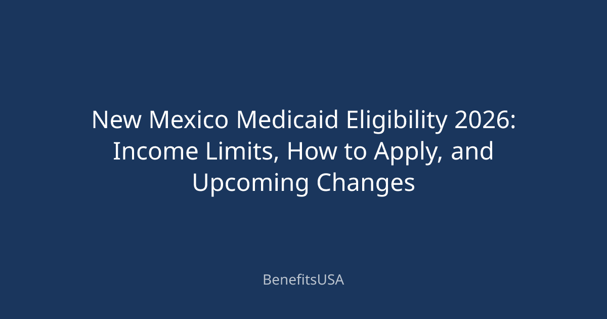 New Mexico Medicaid Eligibility 2026: Income Limits, How to Apply, and ...