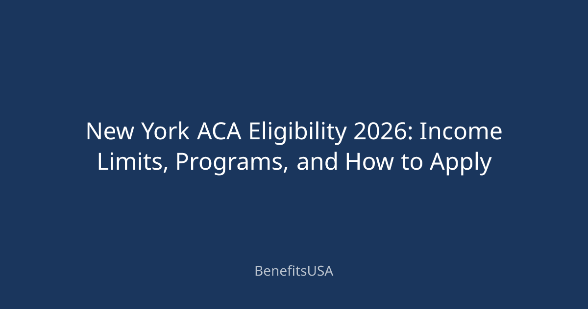 New York ACA Eligibility 2026: Income Limits, Programs, and How to ...