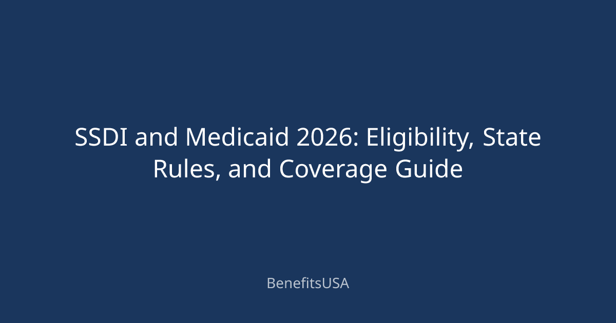 SSDI and Medicaid 2026: Eligibility, State Rules, and Coverage Guide ...