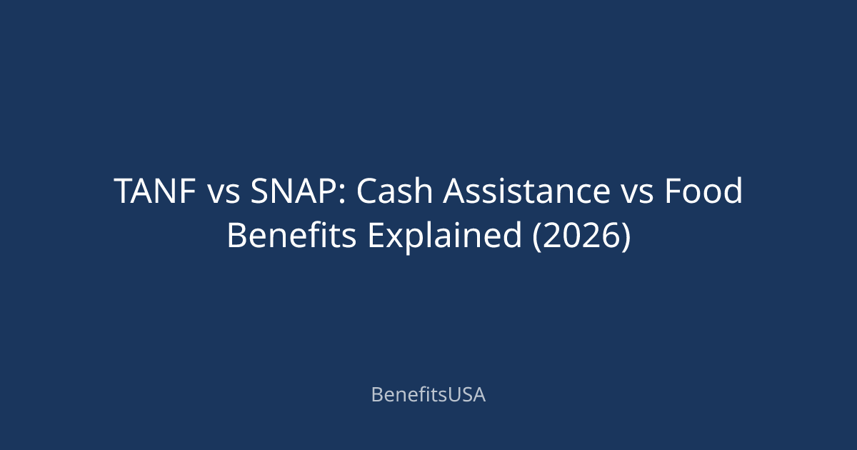 TANF vs SNAP: Cash Assistance vs Food Benefits Explained (2026 ...